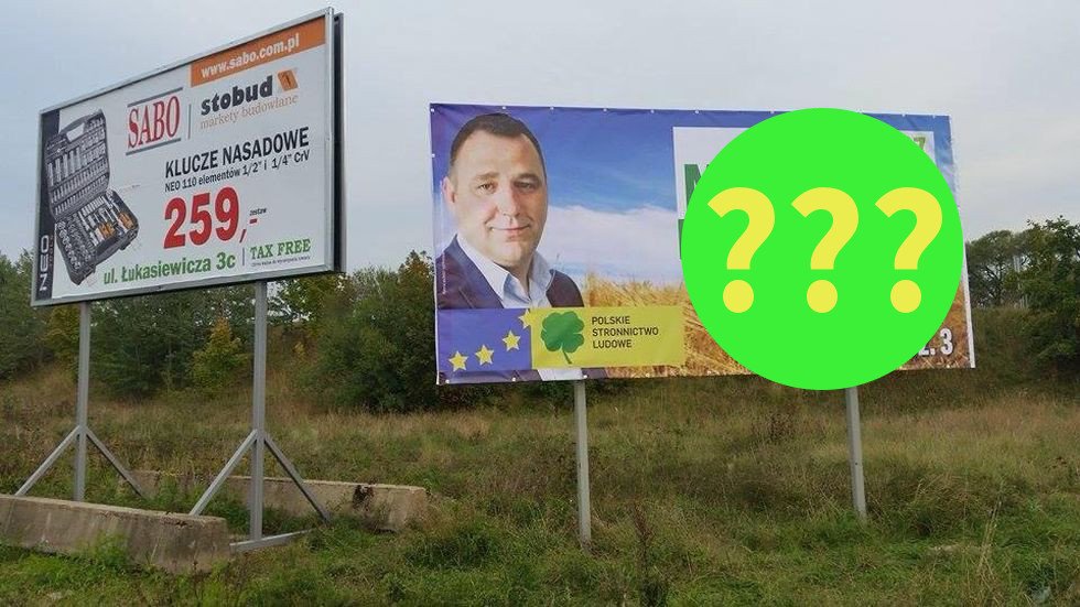 Co oni palą w tym PSL? Nie wiadomo, ale ich billboard dowodzi, że ...