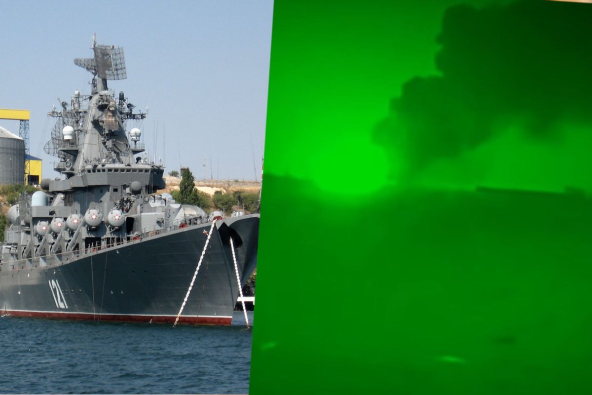 Kolejny sukces Rosji na wojnie. Krążownik "Moskwa" zmienił się ...